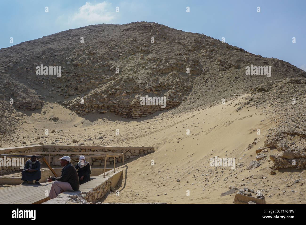 Saqqara, Egypt: The pyramid of King Teti, the first pharaoh of the ...