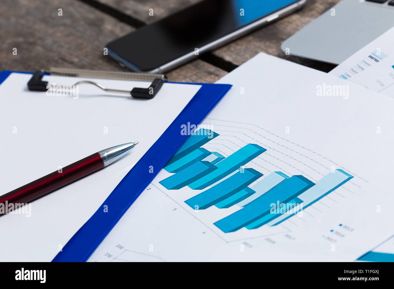 financial graph and chart Stock Photo - Alamy