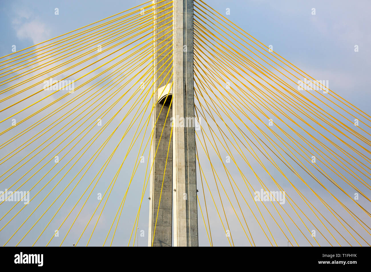 A suspension bridge over the Mekong River, Cambodia Stock Photo - Alamy