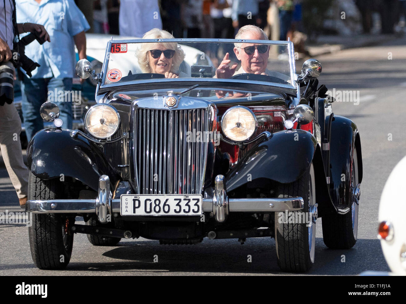 Prince charles car mg hi-res stock photography and images - Alamy