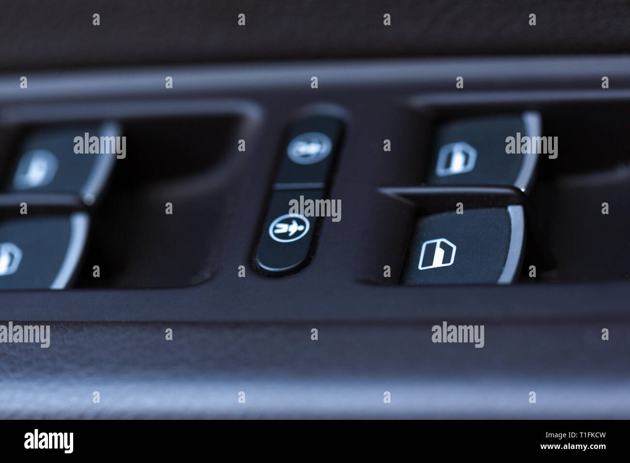 electric window button Stock Photo - Alamy