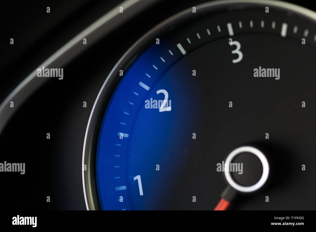 Close up shot of a speedometer in a car Stock Photo - Alamy