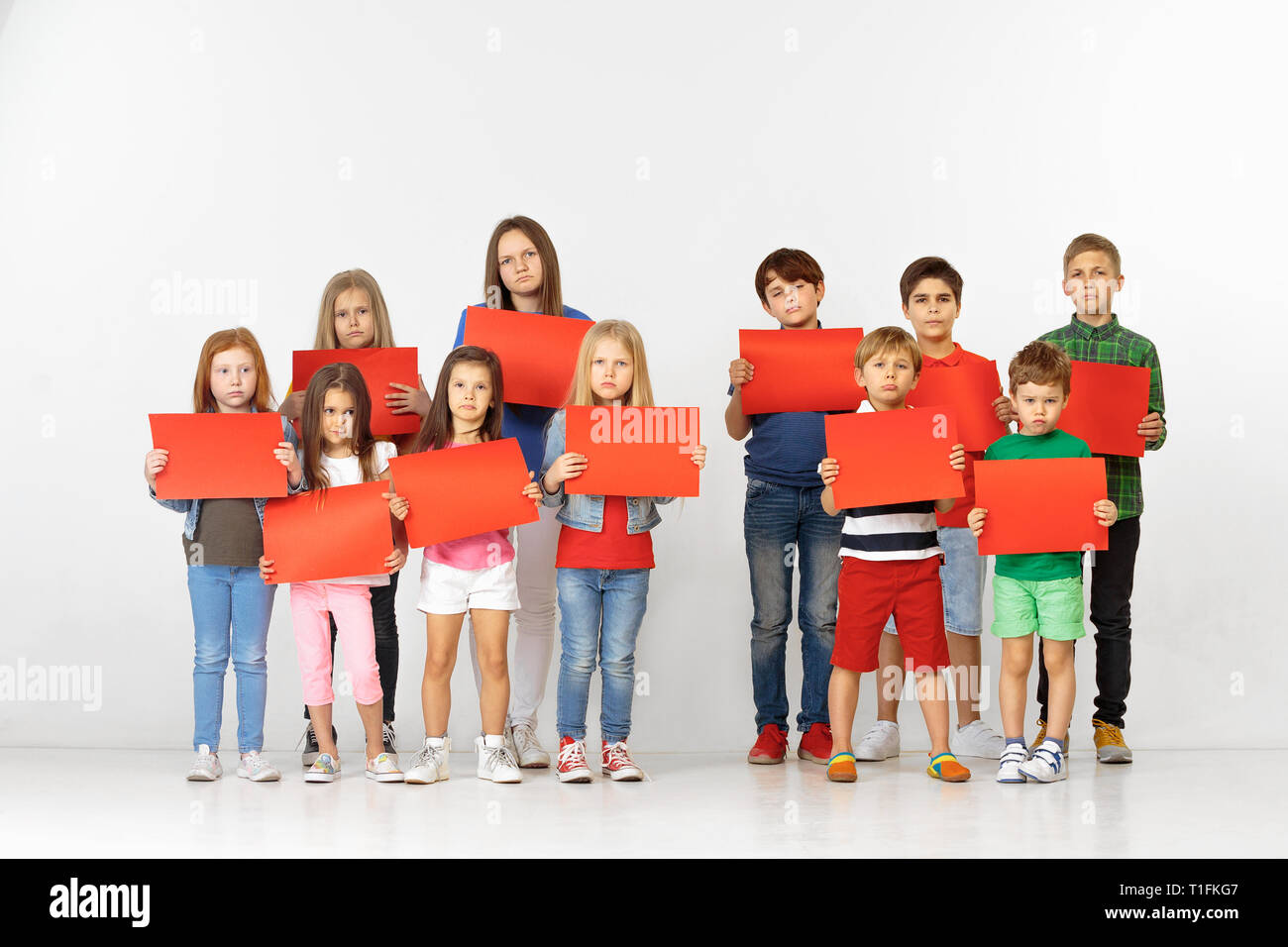 Angry Group Of Children