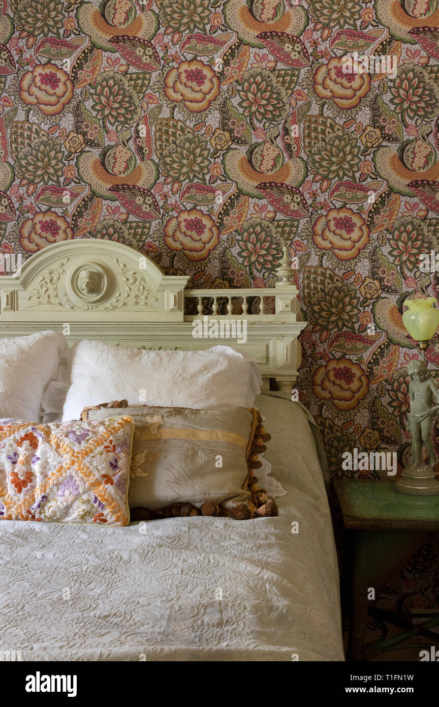 Portrait view of vibrant bed Stock Photo - Alamy