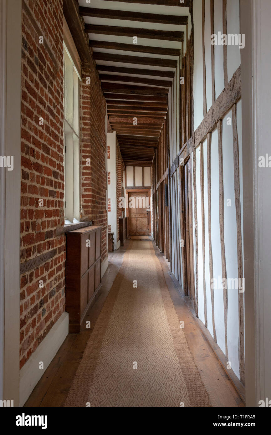 Kentwell Hall, corridor Stock Photo - Alamy