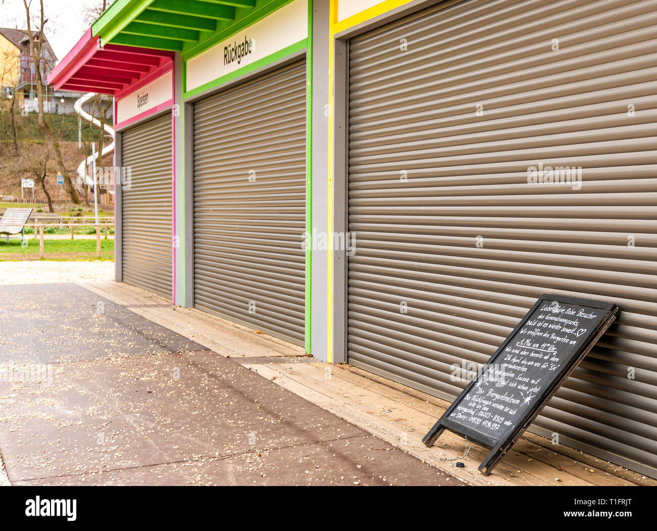 Street food booths hi-res stock photography and images - Alamy