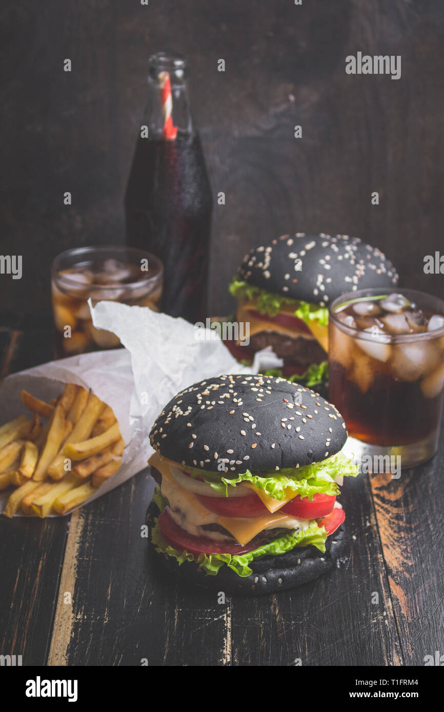 Set of burgers cheeseburger hi-res stock photography and images - Alamy