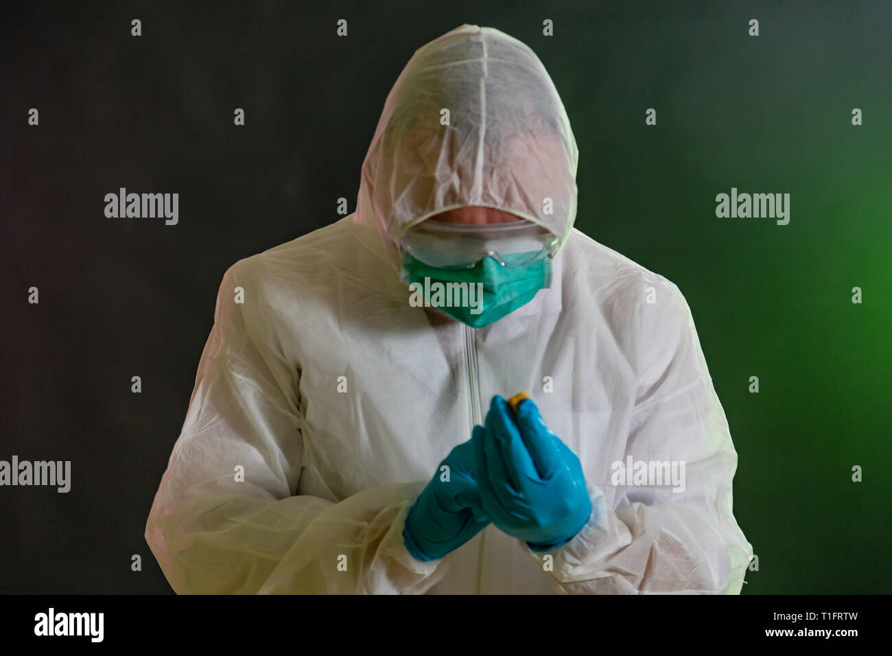 Man in hazardous materials suit hi-res stock photography and images - Alamy