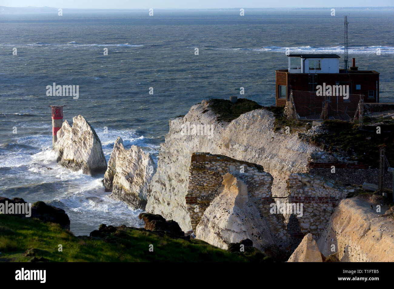 Very rough weather off the needles hi-res stock photography and images ...