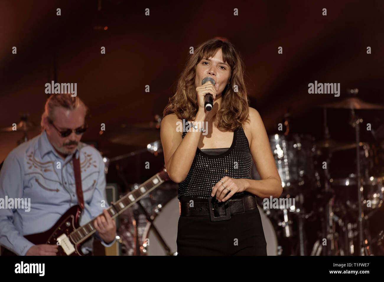 Paris, France. 18th Mar, 2019. Vanille Leclerc performs during the ...