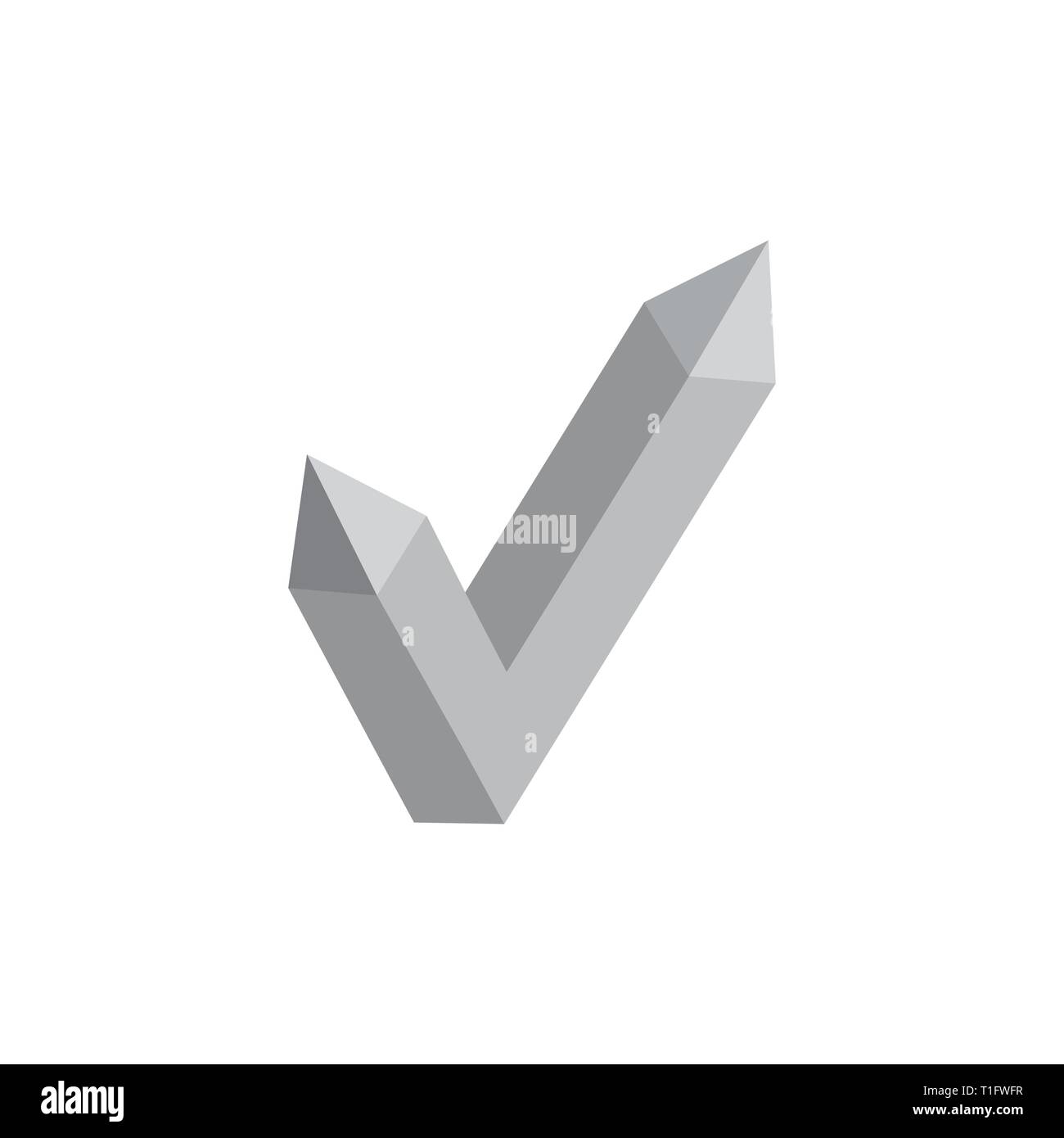 3d check mark Stock Vector Images - Alamy