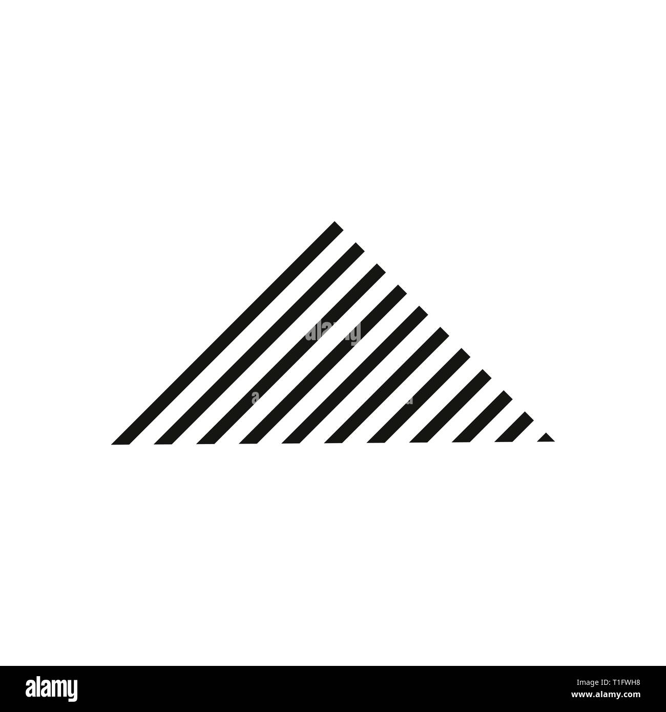 simple triangle stripes mountain logo vector Stock Vector Image & Art ...