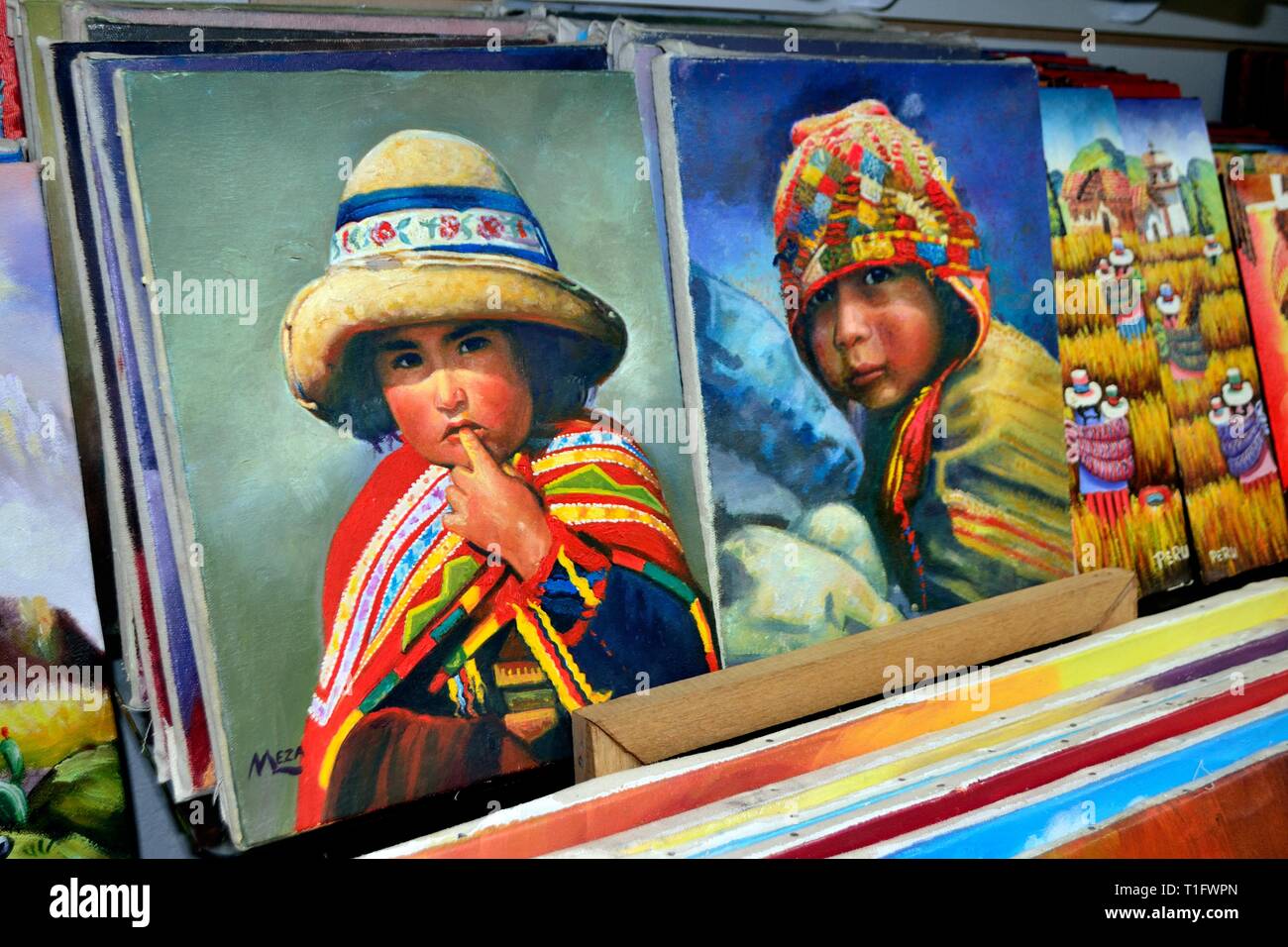 Country paintings - Shopping center in LIMA. Department of Lima.PERU ...