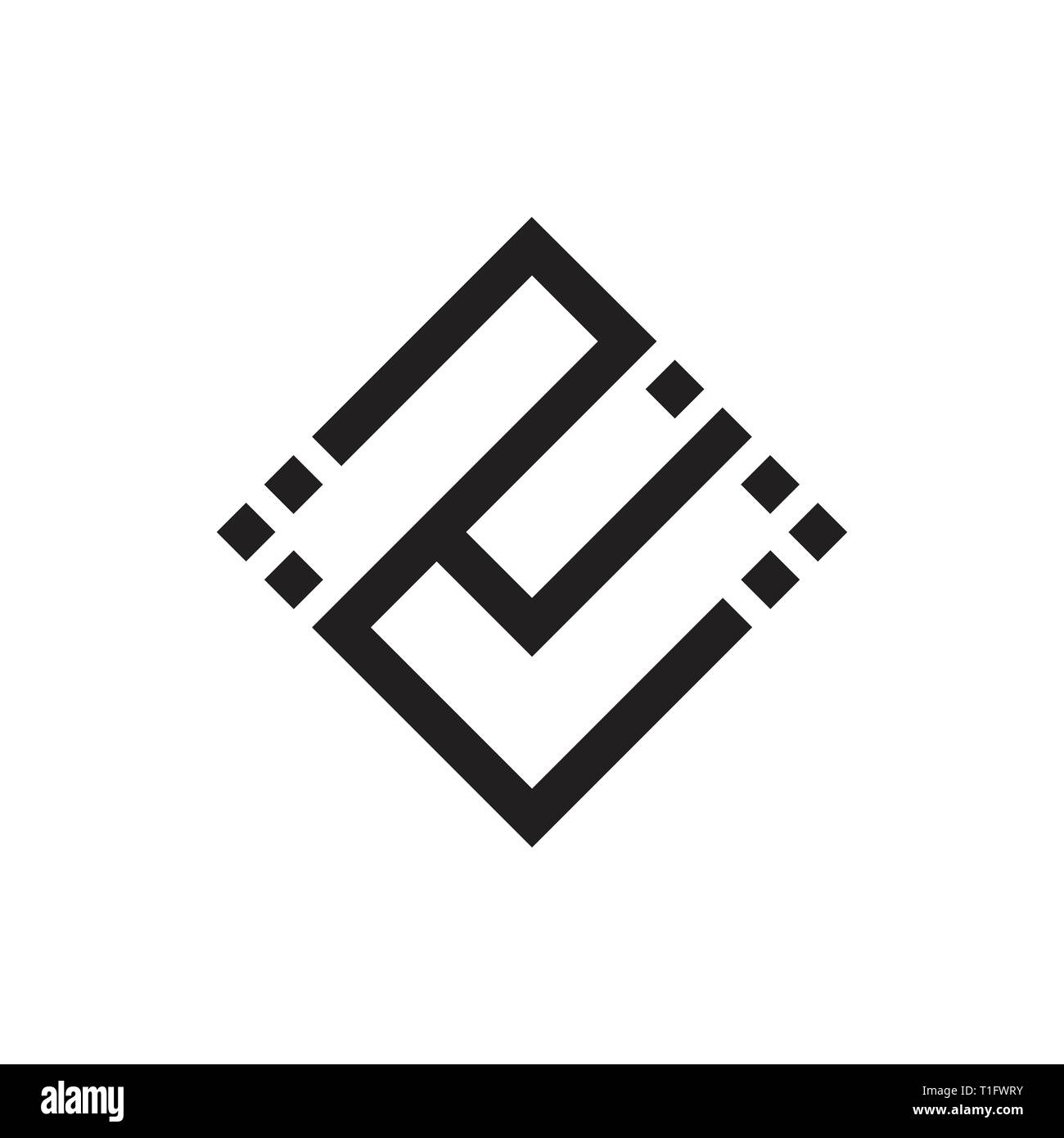 Bit pixel abstract vector Black and White Stock Photos & Images - Alamy