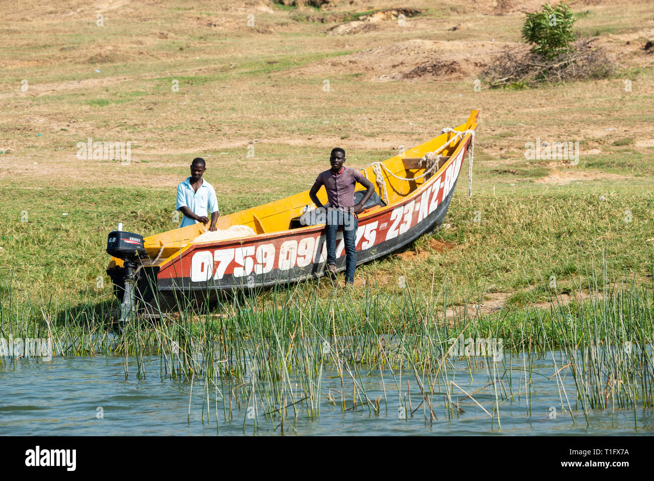 Kazinga channel boat trip hi-res stock photography and images - Alamy
