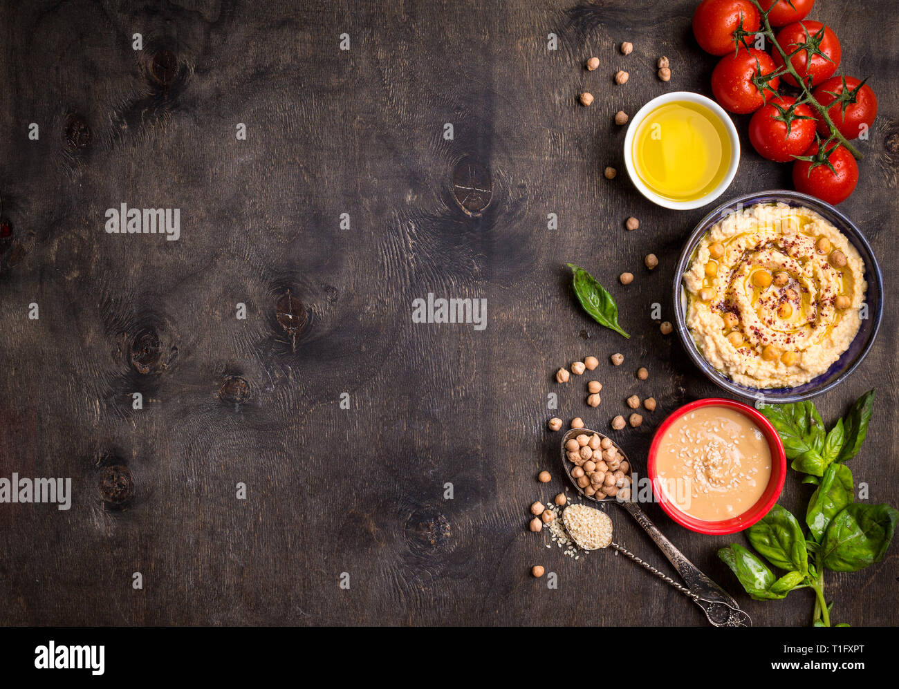 Hummus background hi-res stock photography and images - Alamy