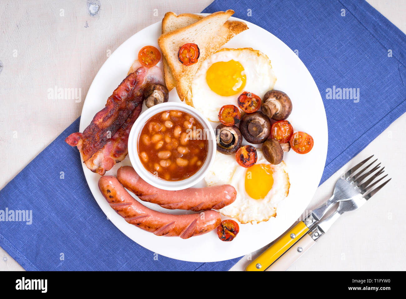 Full english breakfast Stock Photo - Alamy