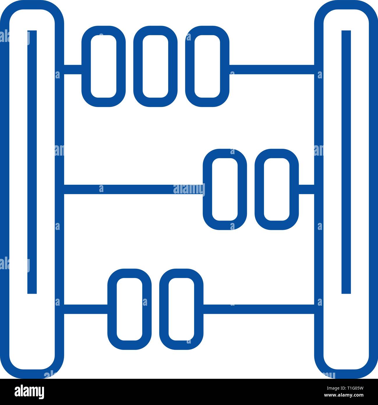 Abacus,math line icon concept. Abacus,math flat vector symbol, sign ... Abacus,math line icon concept. Abacus,math flat vector symbol, sign ...
