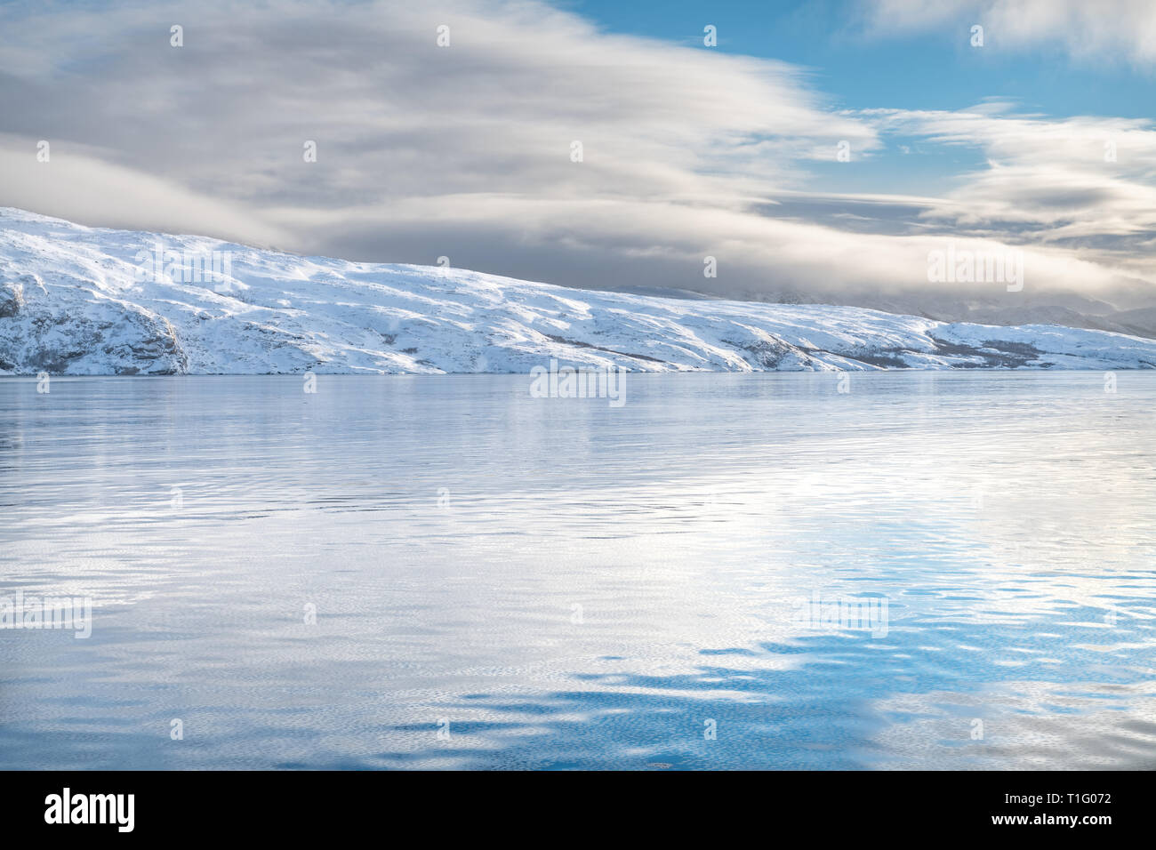 Norwegian Coast in Winter Stock Photo - Alamy