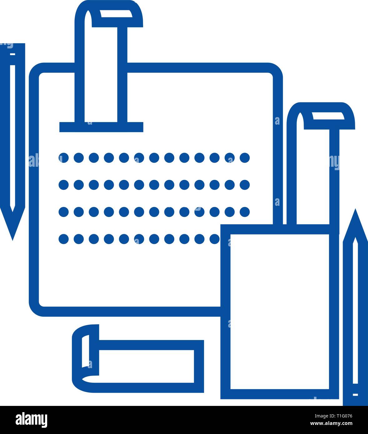 Accounting system line icon concept. Accounting system flat vector ...