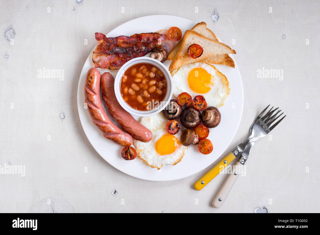 Full english breakfast Stock Photo - Alamy