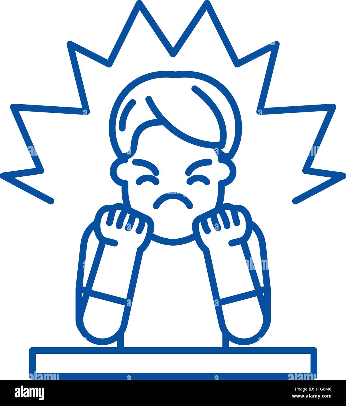 Shouting Face Stock Vector Images - Alamy