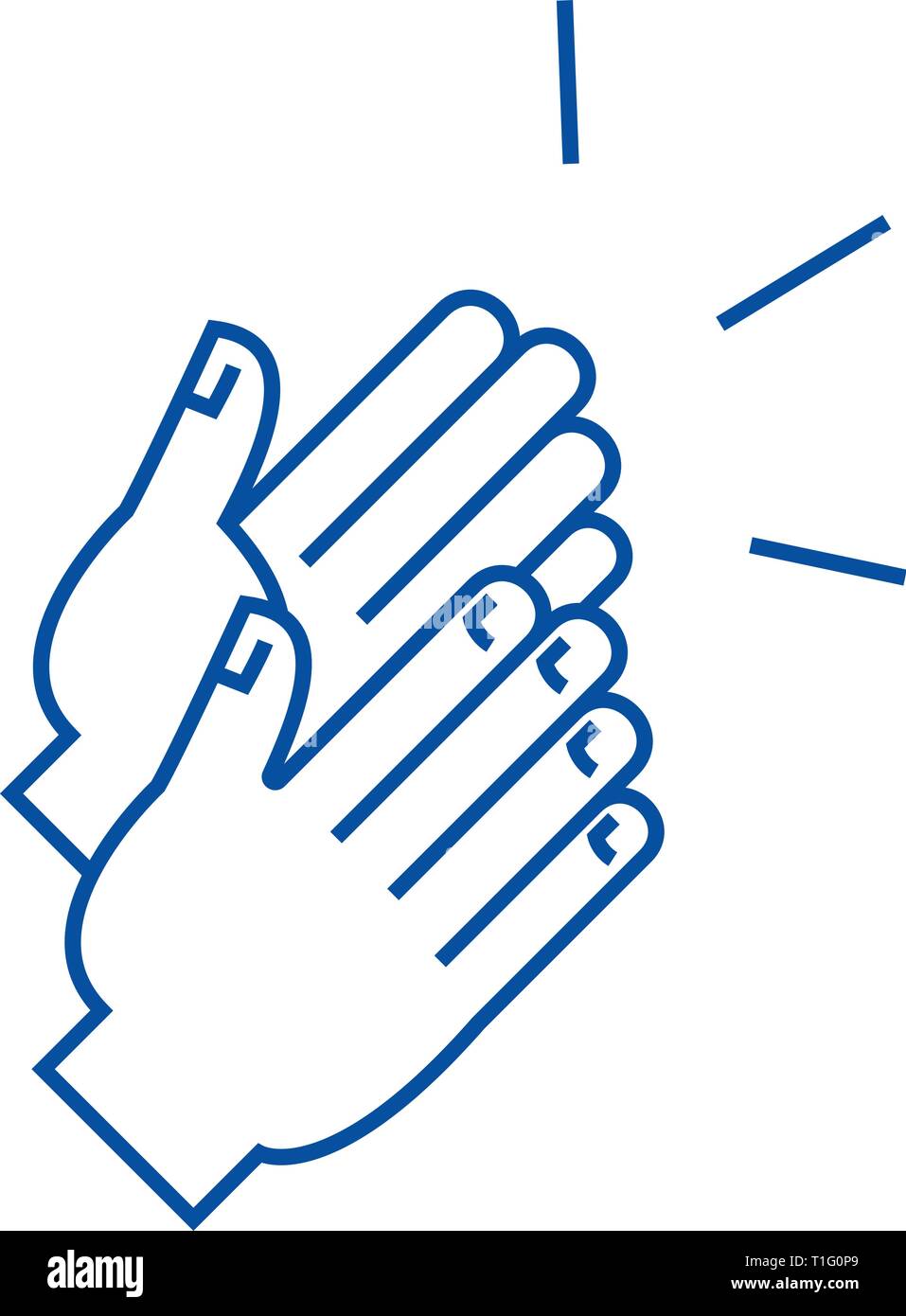 Audience clapping for man Stock Vector Images - Alamy