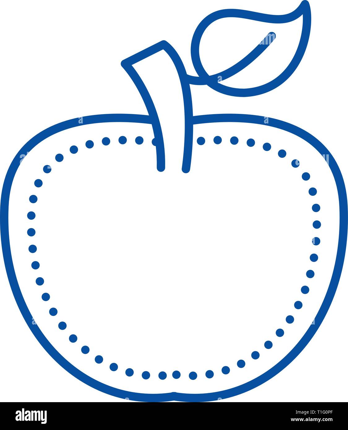 Apple line icon concept. Apple flat vector symbol, sign, outline ...