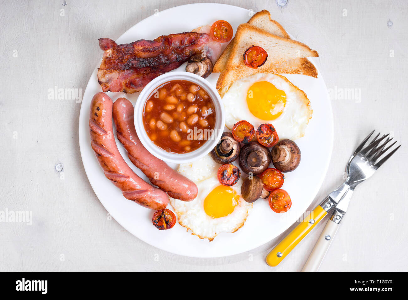 Full english breakfast Stock Photo - Alamy