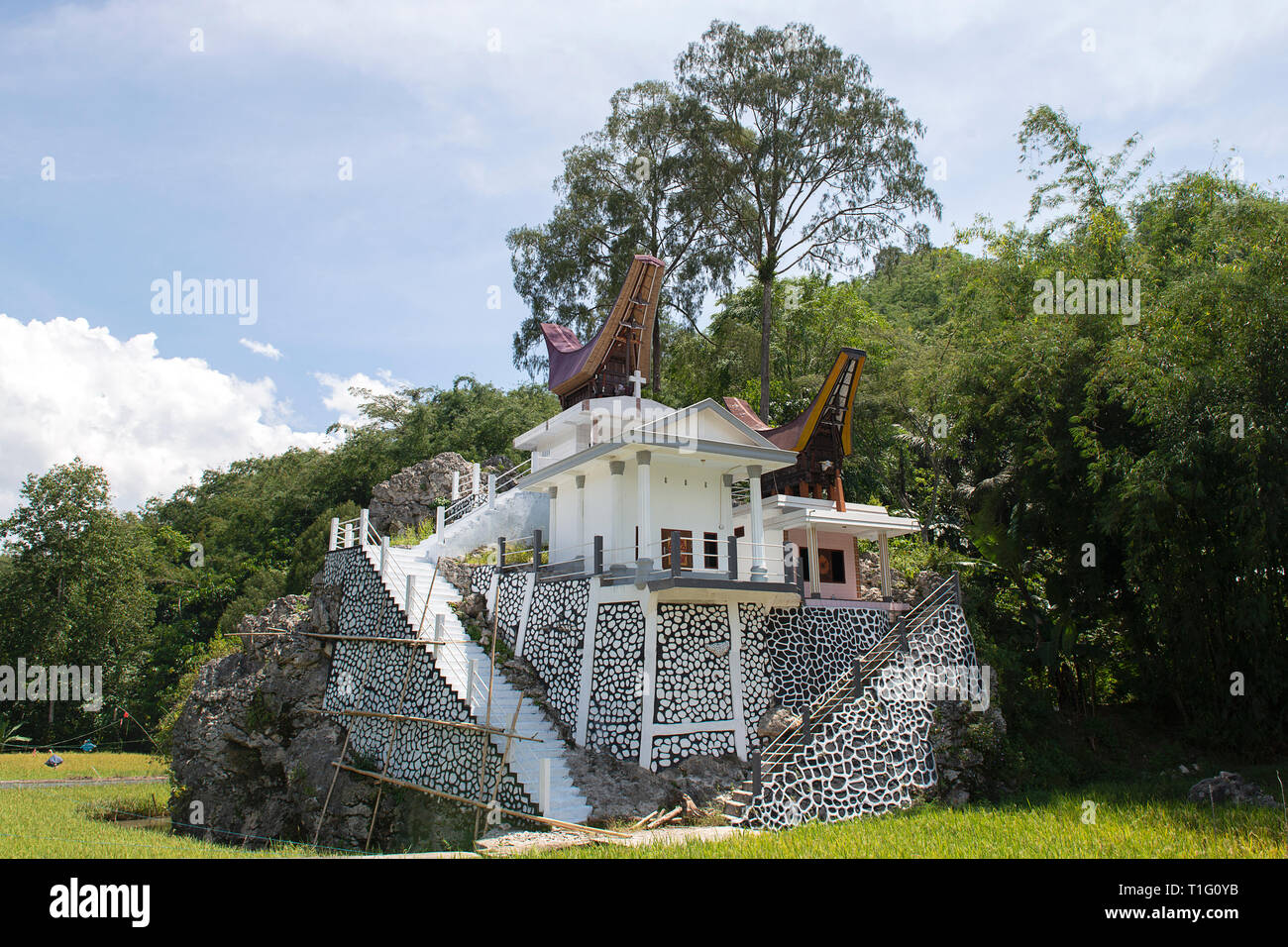 Tongkonan houses, traditional Torajan buildings, Tana Toraja is the ...