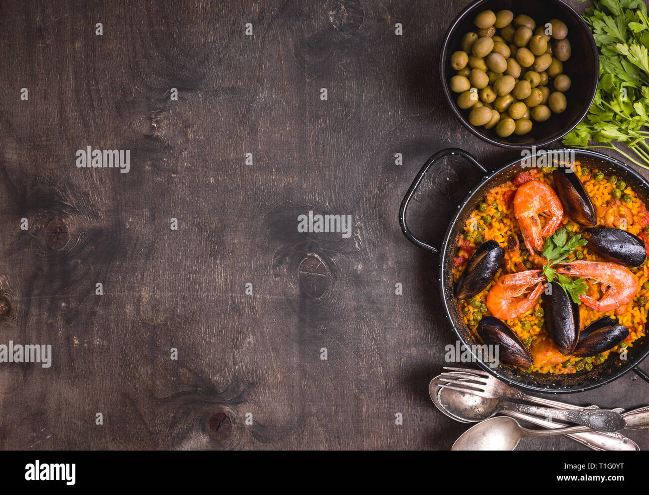 Paella background hi-res stock photography and images - Alamy