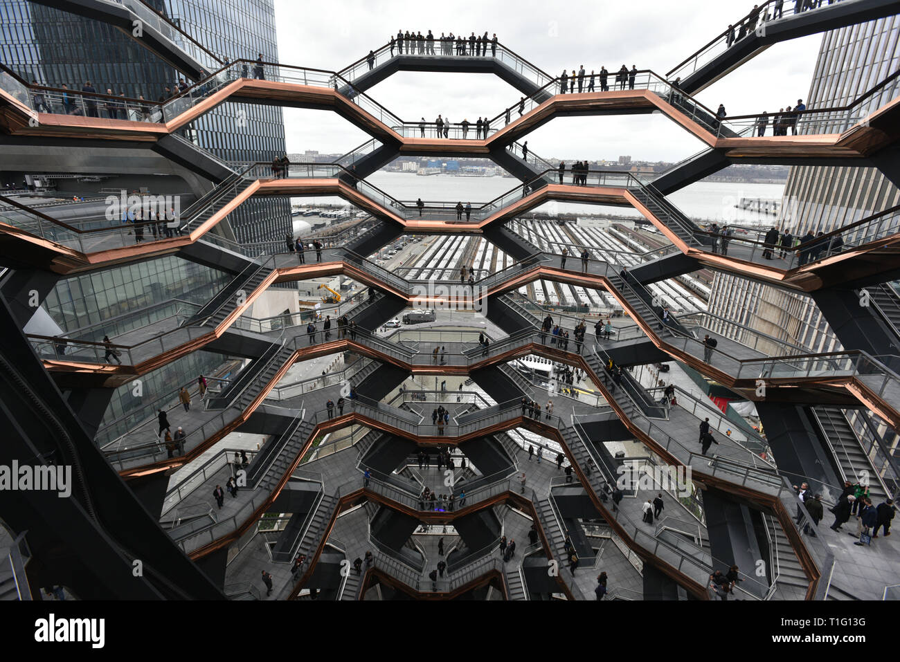 A view inside the Vessel at Hudson Yards, New York's Newest ...