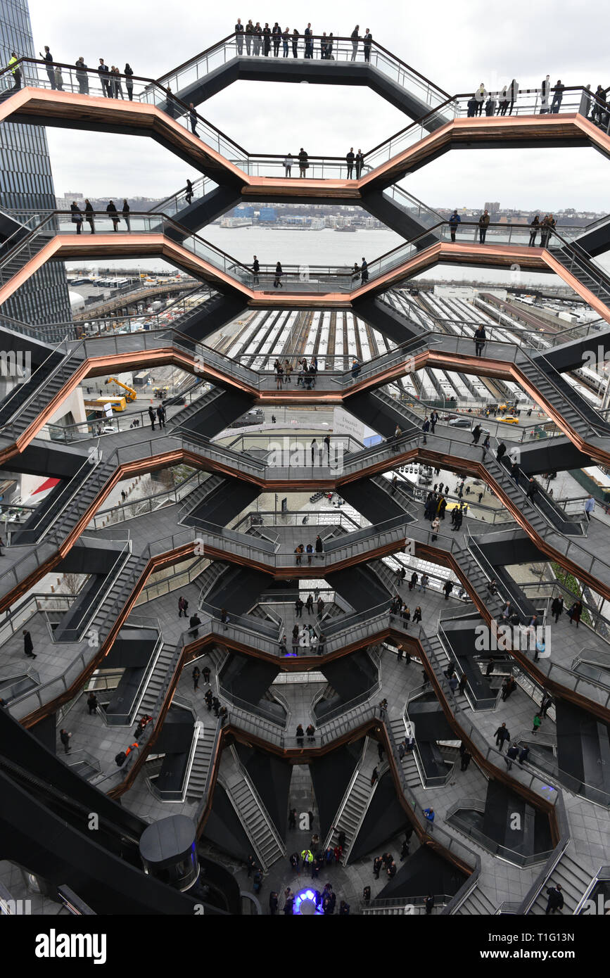 A view inside the Vessel at Hudson Yards, New York's Newest ...
