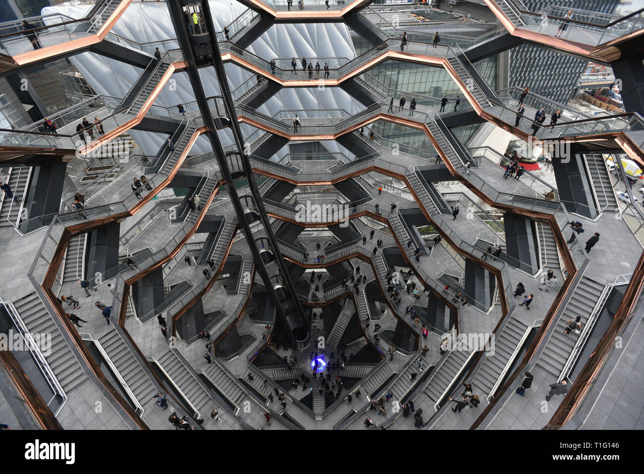 A view inside the Vessel at Hudson Yards, New York's Newest ...