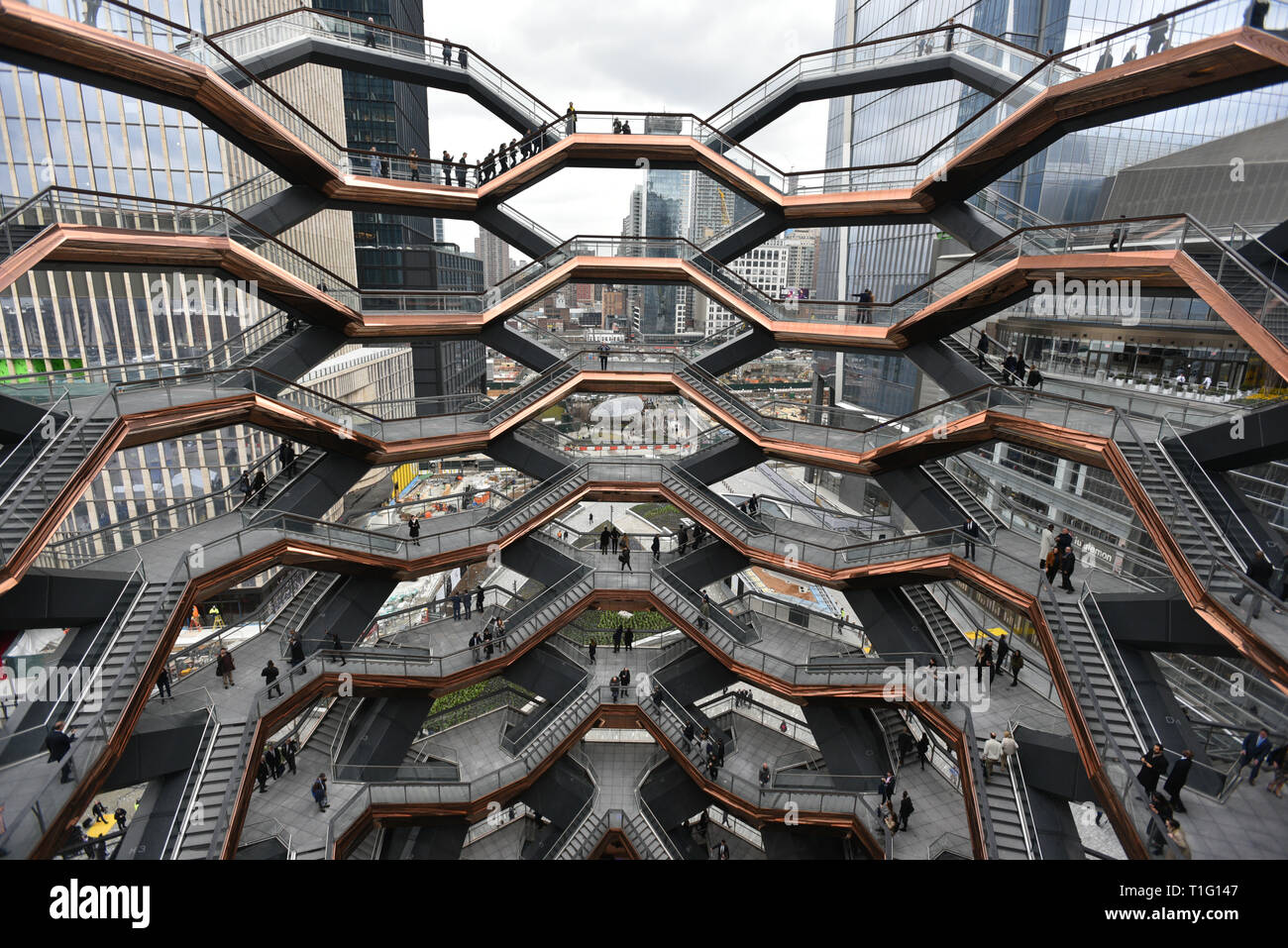 A view inside the Vessel at Hudson Yards, New York's Newest ...