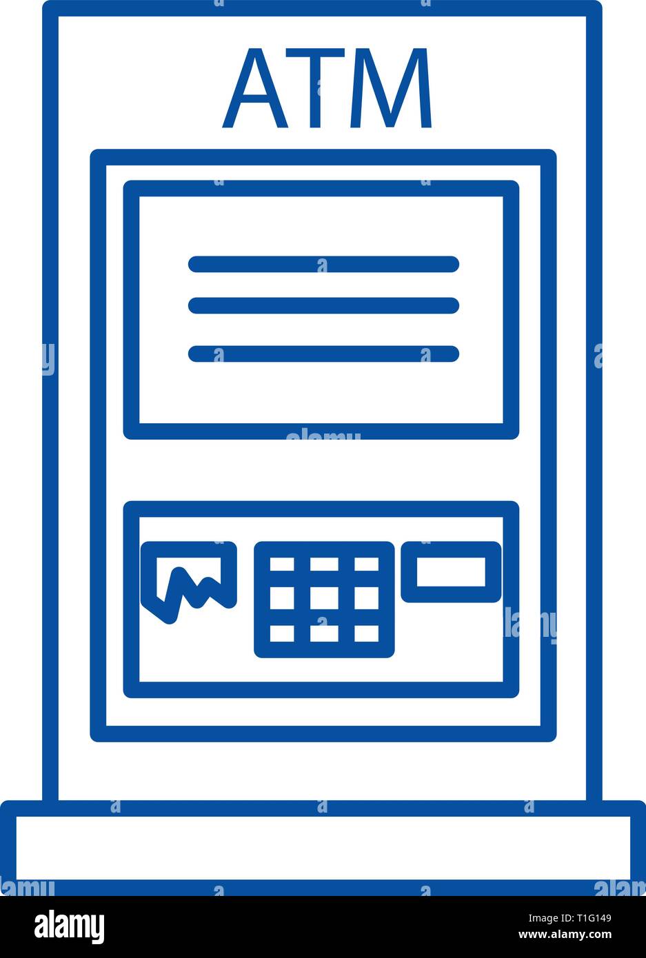 Automatic payment machine Stock Vector Images - Alamy