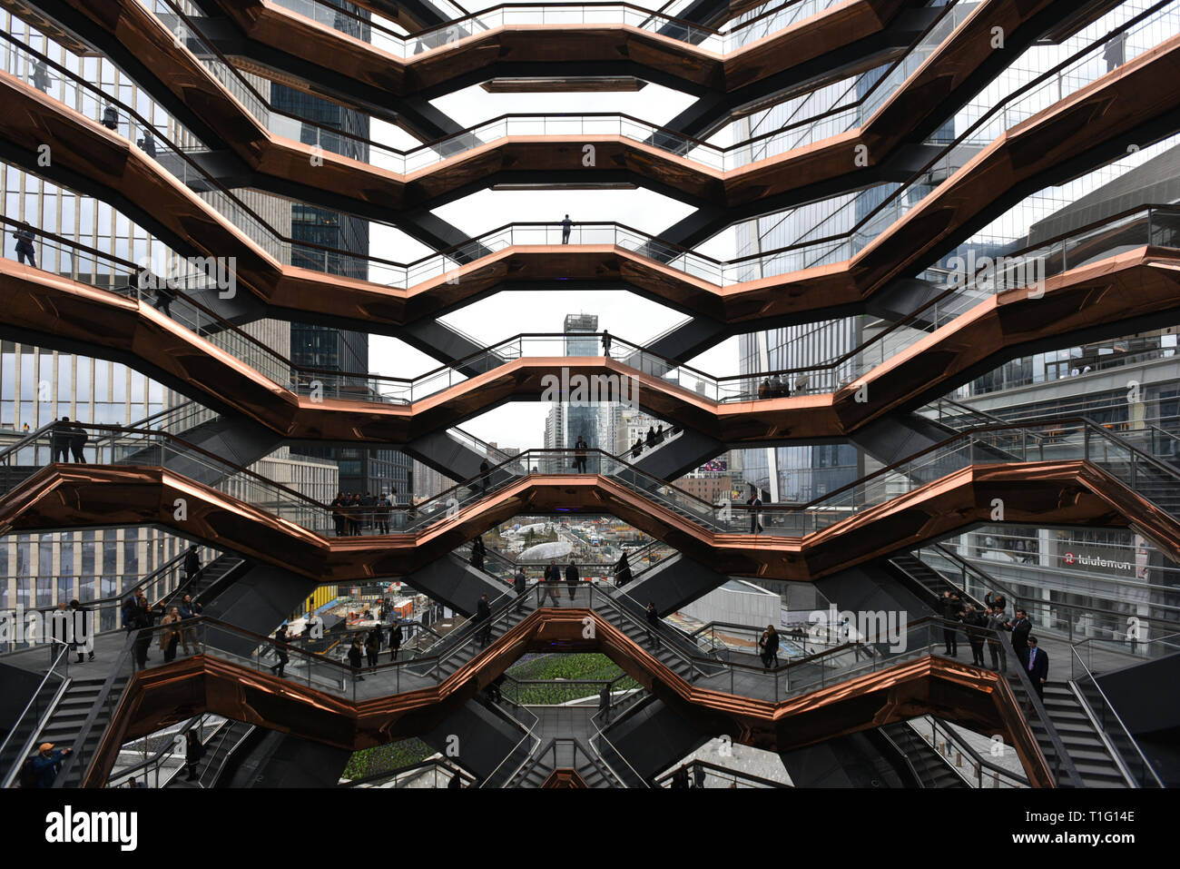 A view inside the Vessel at Hudson Yards, New York's Newest ...