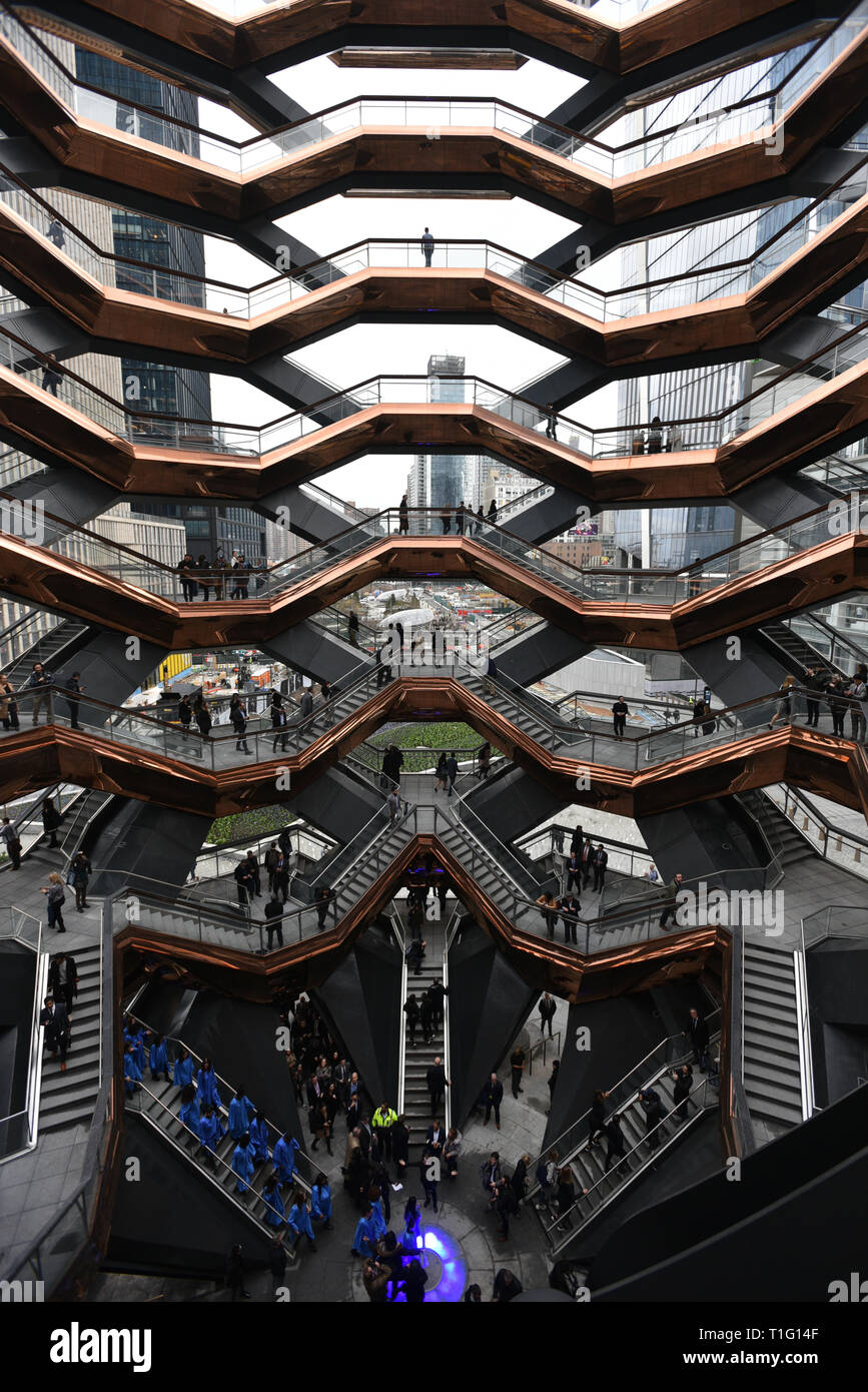 A view inside the Vessel at Hudson Yards, New York's Newest ...
