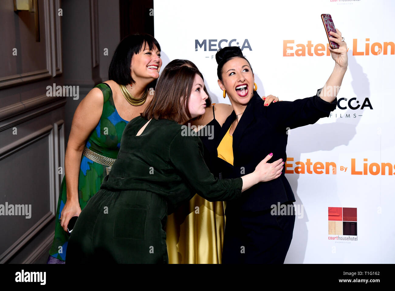 (Left to right) Hannah Stevenson, Sarah Hoare, Natalie Davies (back ...