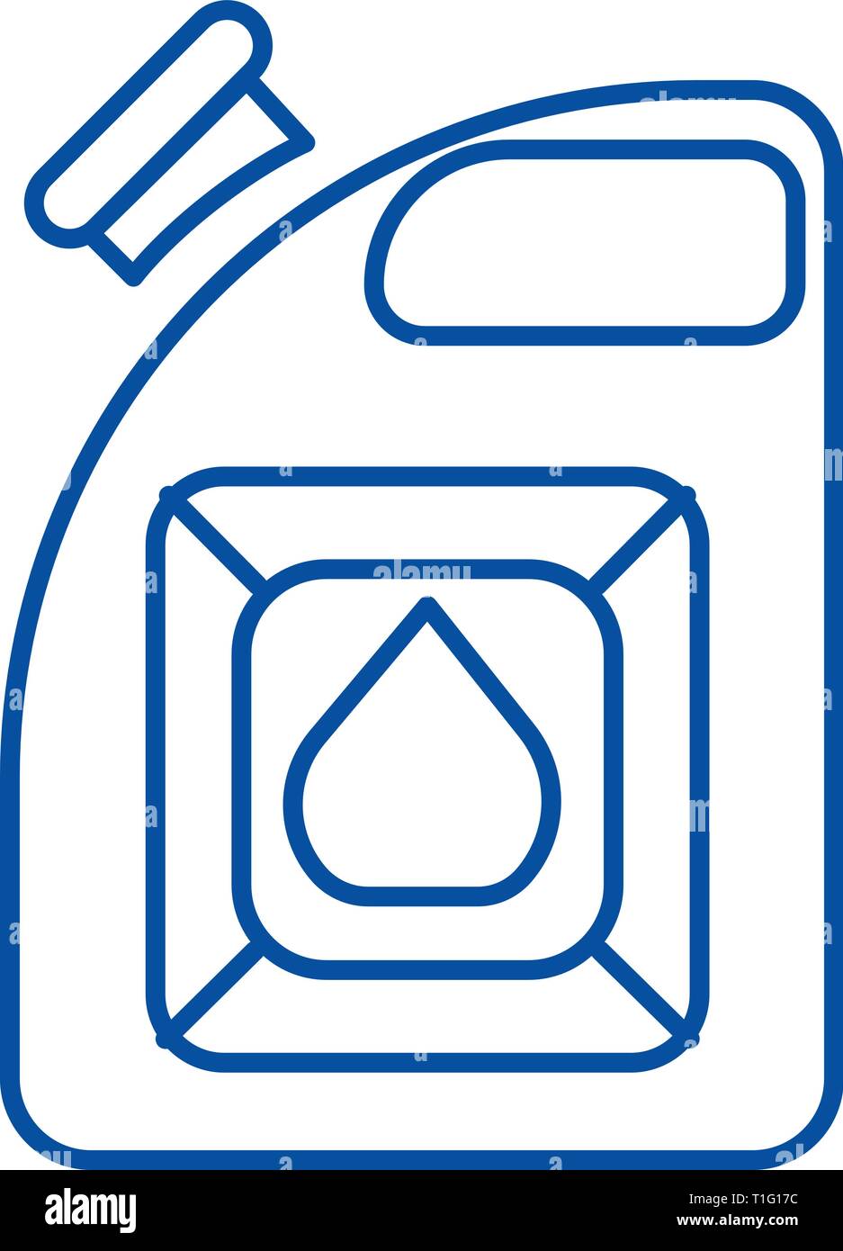 Auto fuel line icon concept. Auto fuel flat vector symbol, sign ...