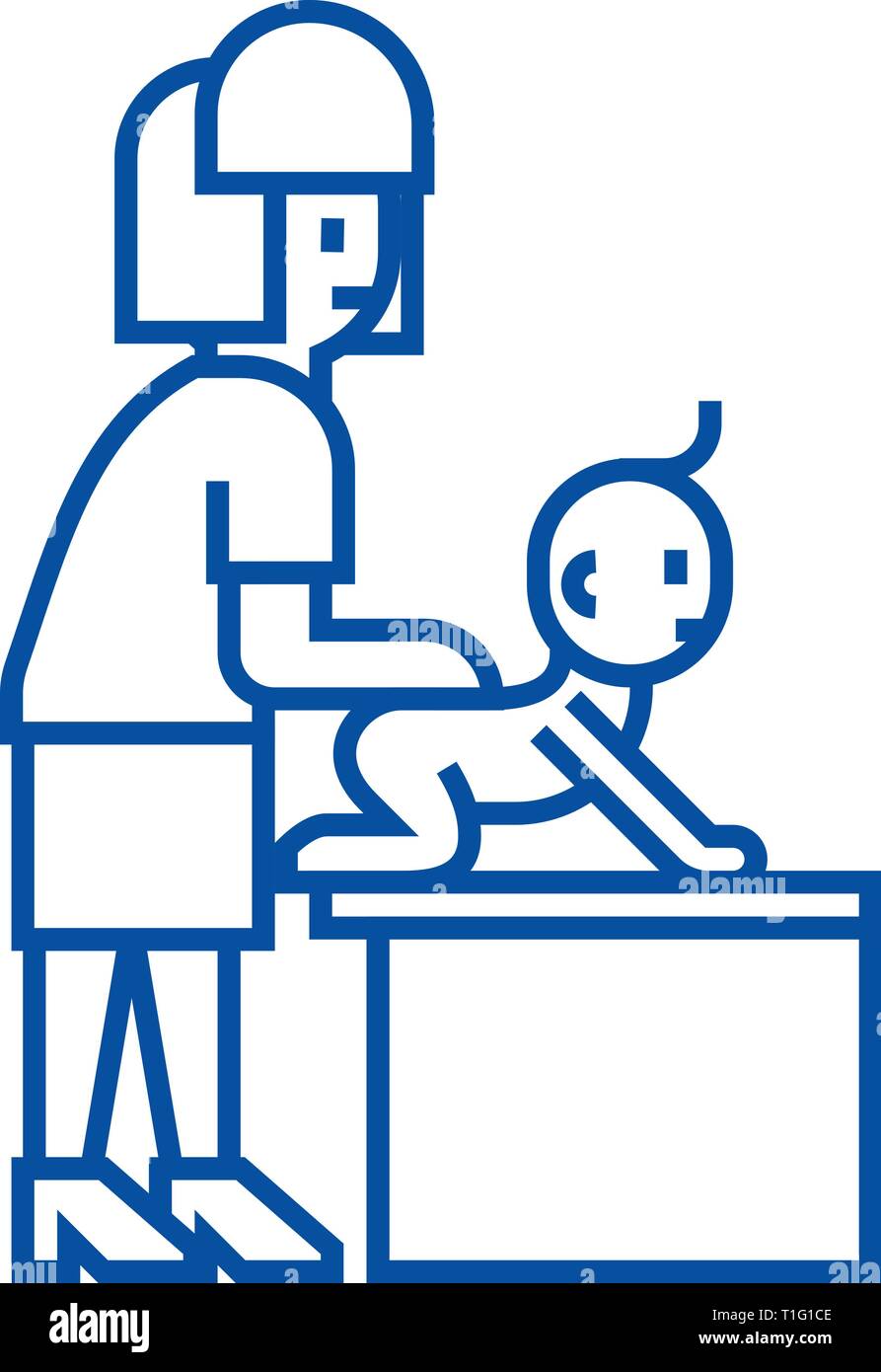 Infant massage Stock Vector Images - Alamy
