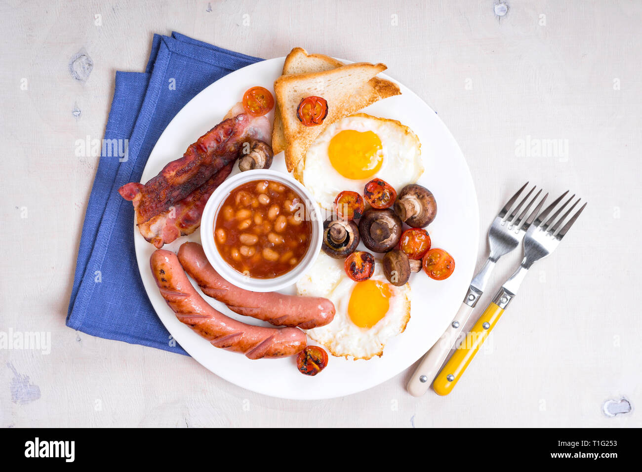 Full english breakfast Stock Photo - Alamy