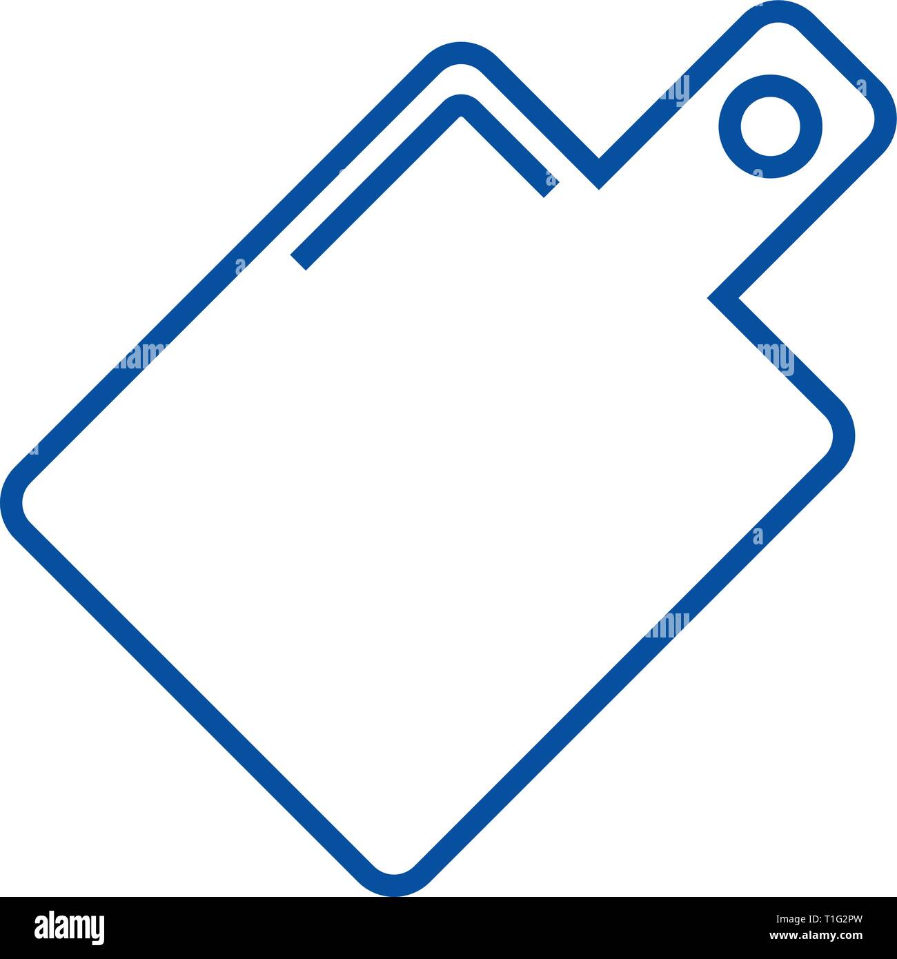 Board line icon concept. Board flat vector symbol, sign, outline ...