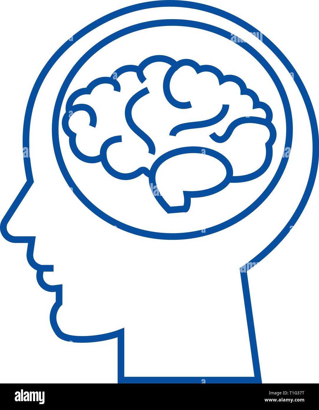Brain In Head Icon