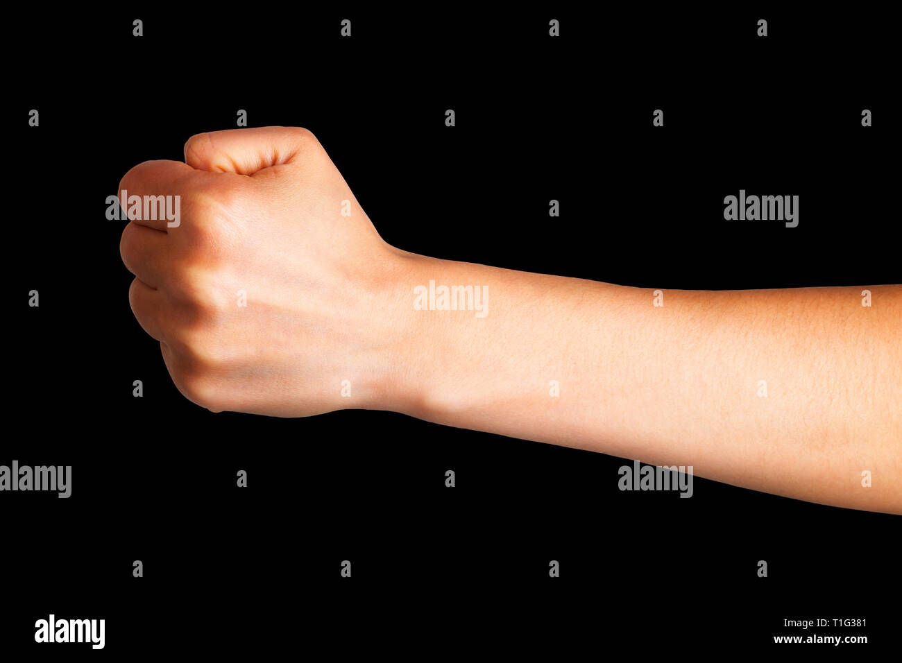 Angry Woman Clenched Fist High Resolution Stock Photography and Images ...