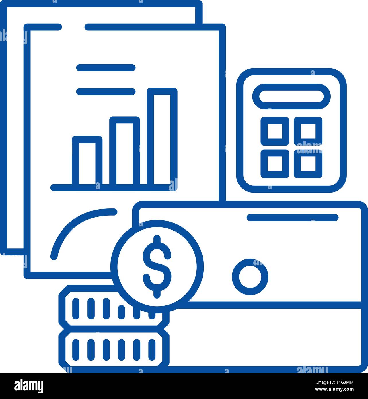 Finance budget calculation chart Stock Vector Images - Alamy