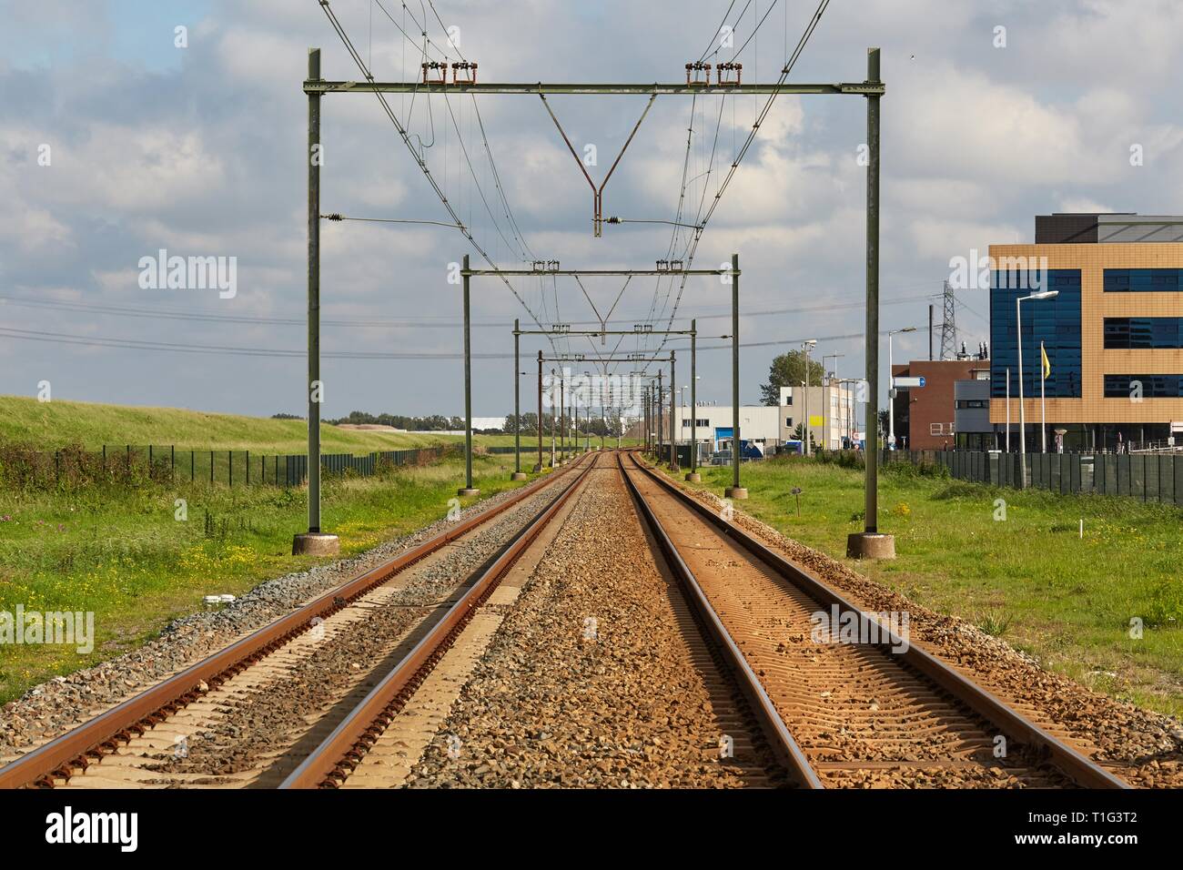 Railroad two section tracks hi-res stock photography and images - Alamy