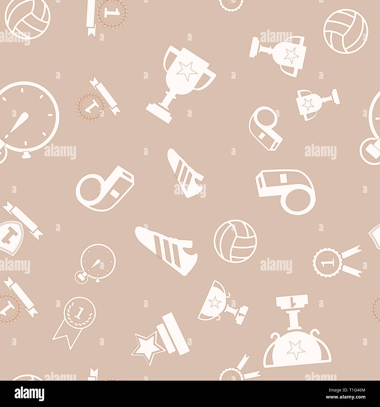 Seamless sport pattern with balls. Repeated backdrop for fashion ...