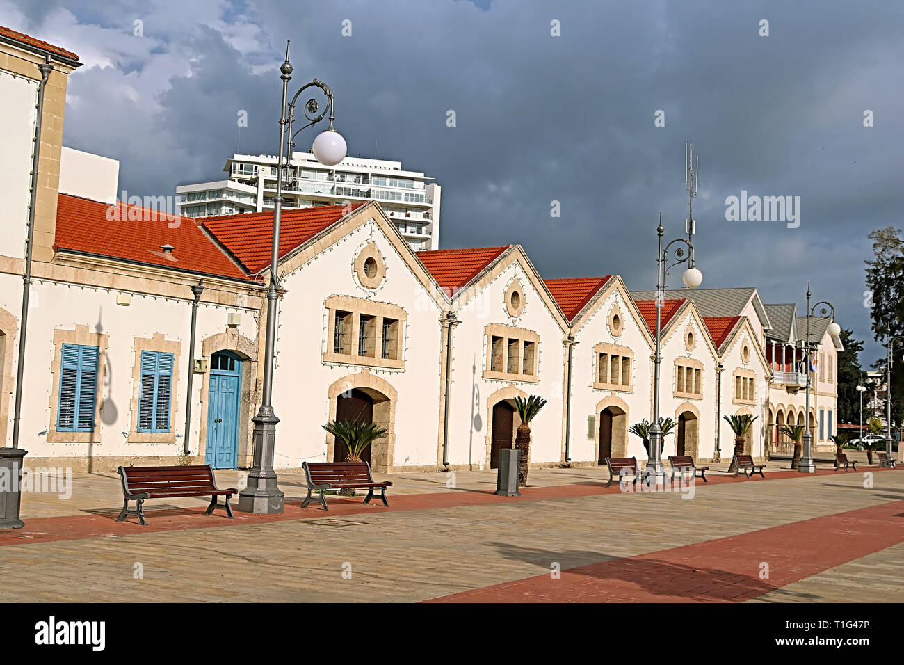 Larnaca Municipal Art Gallery on Europe Square in Larnaca, Cyprus ...