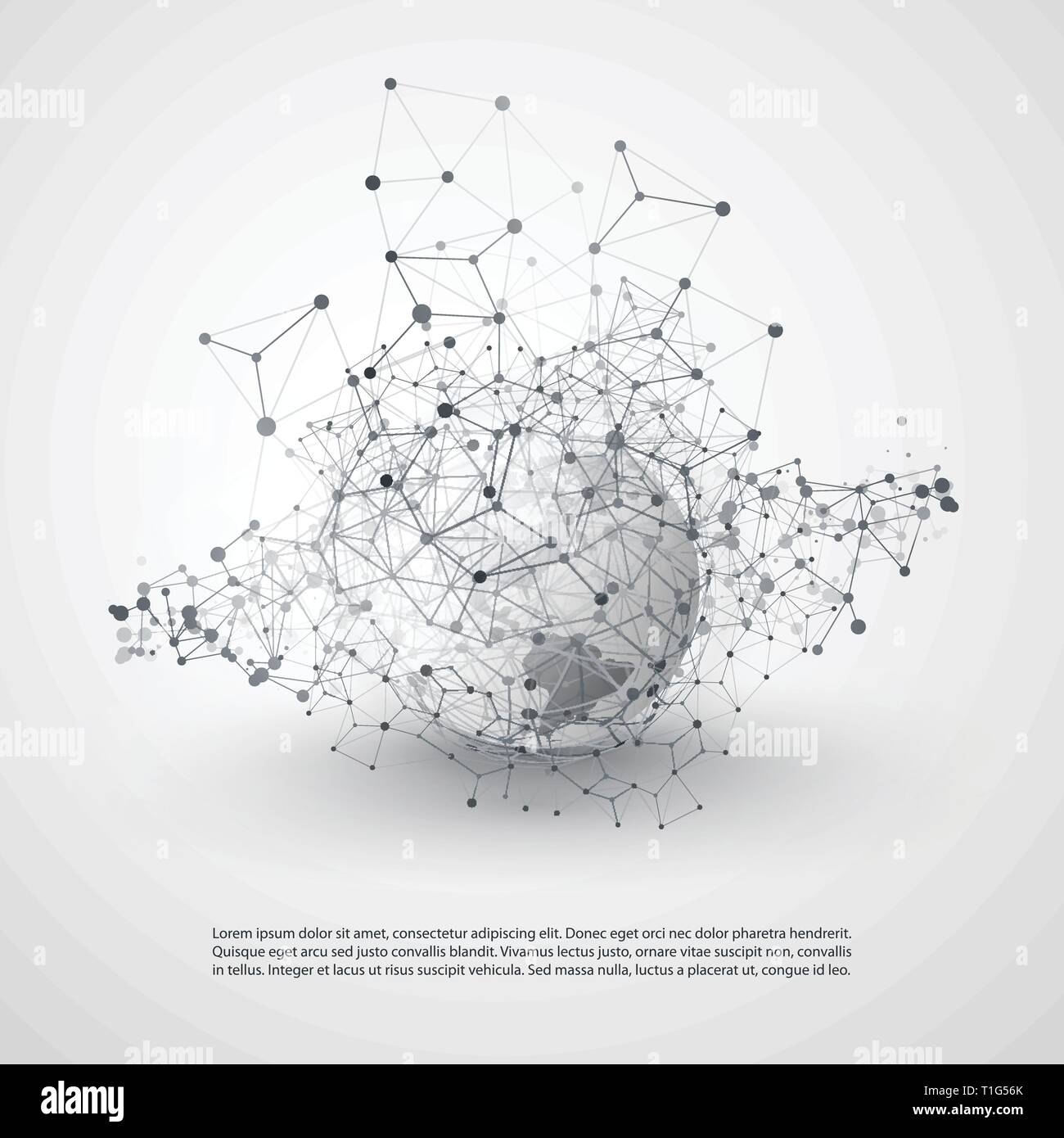 Red and Grey Modern Minimal Style Cloud Computing, Networks Structure ...